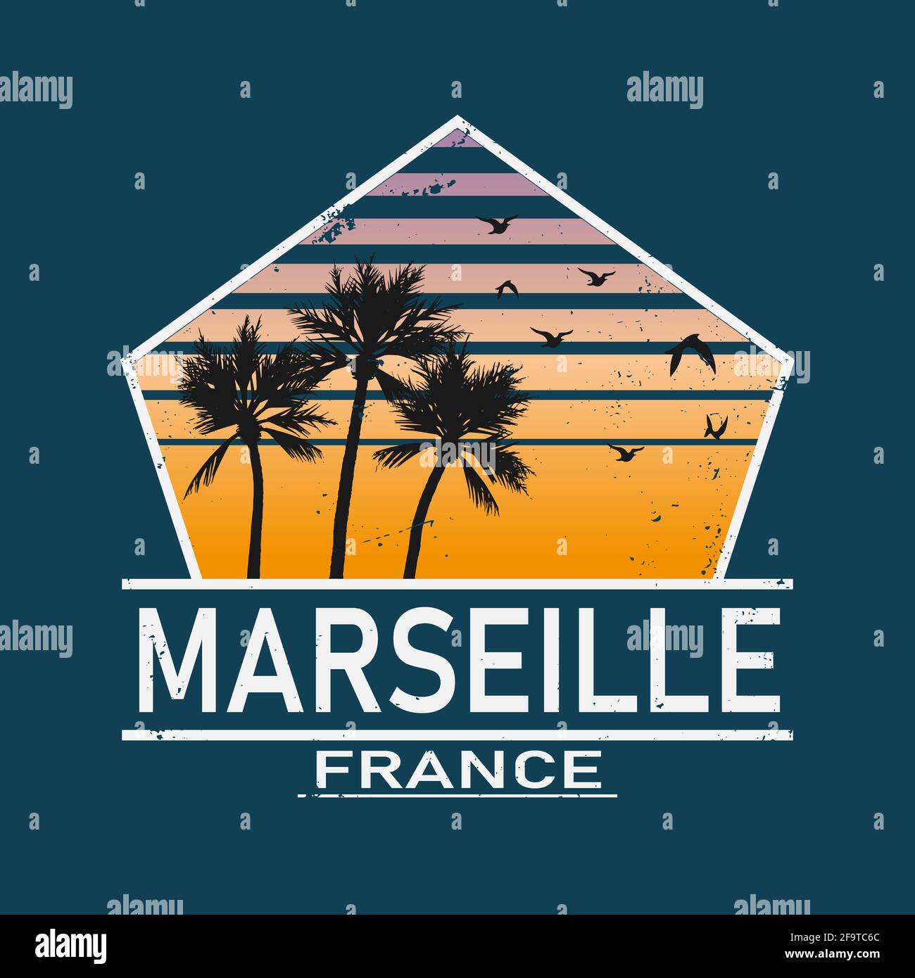 Travel poster marseille hi-res stock photography and images - Alamy