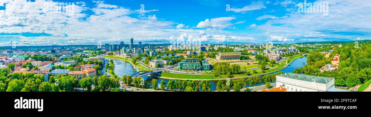 Riverside of the Neris river in Vilnius, Lithuania Stock Photo - Alamy