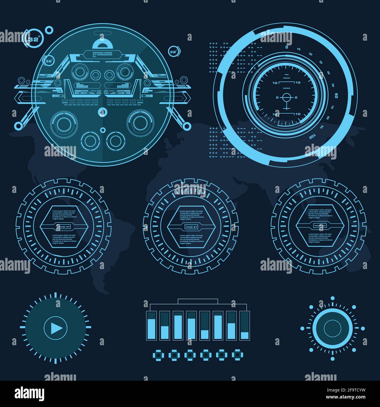 Hud design Stock Vector Images - Alamy