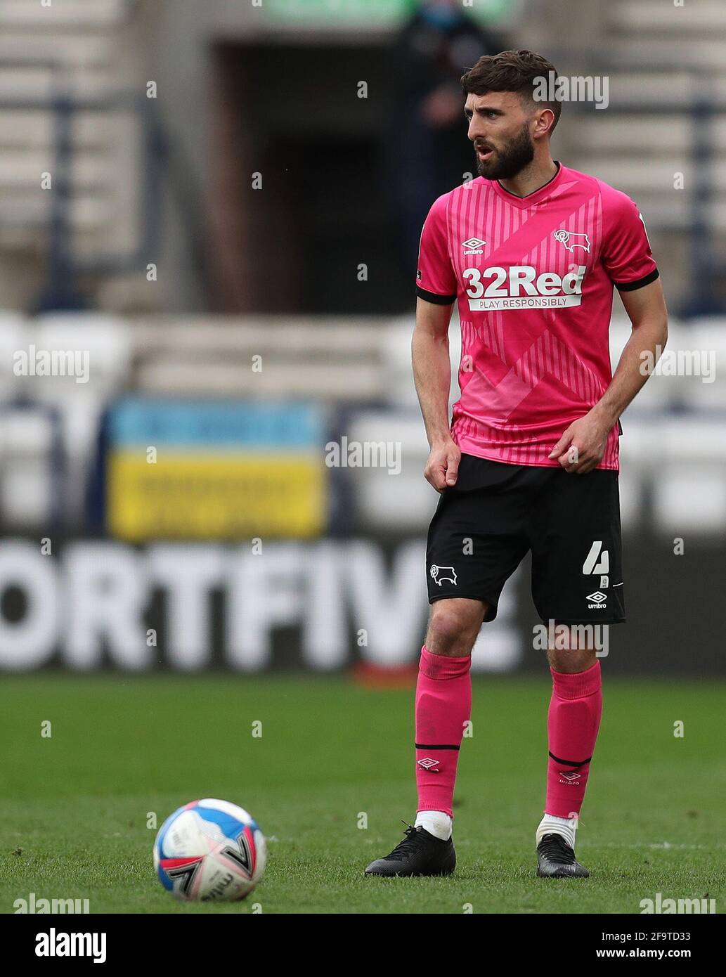 Deepdale, Preston, Lancashire, UK. 20th Apr, 2021. English Football ...