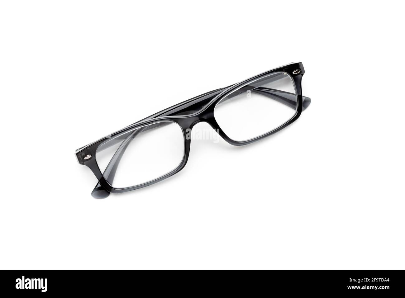 Modern spectacles, or eyeglasses, isolated on a white background Stock ...