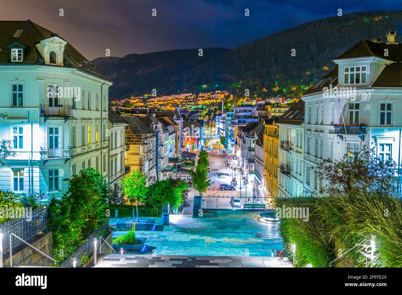 Bergen night house hi-res stock photography and images - Alamy