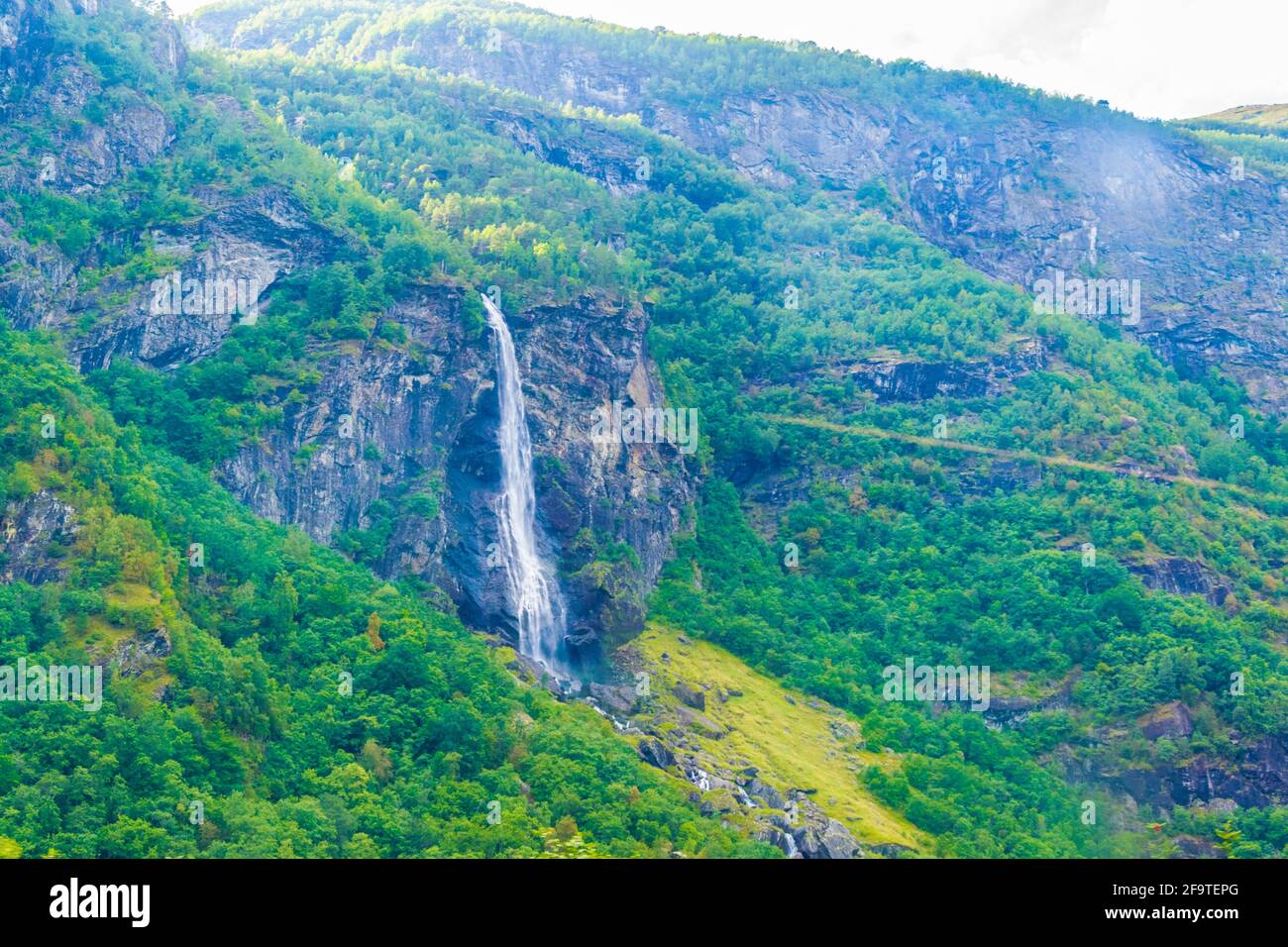 Beautiful waterfall in village flam hi-res stock photography and images - Alamy