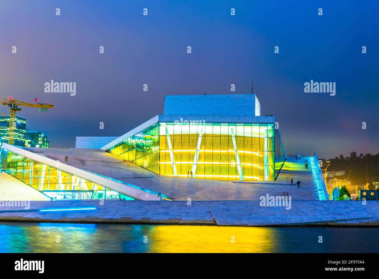 Oslo opera house night view hi-res stock photography and images - Alamy