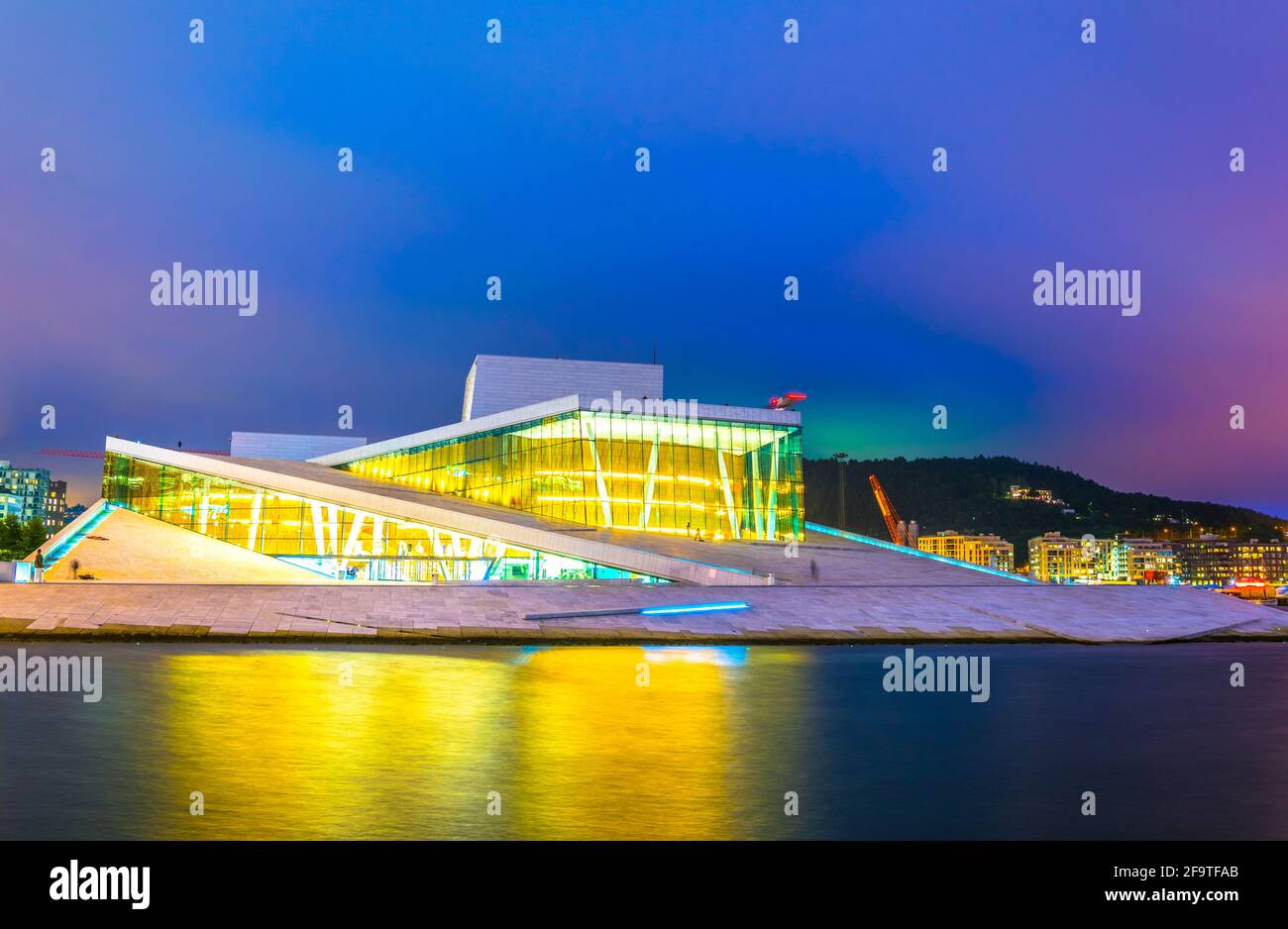 Oslo opera house night view hi-res stock photography and images - Alamy