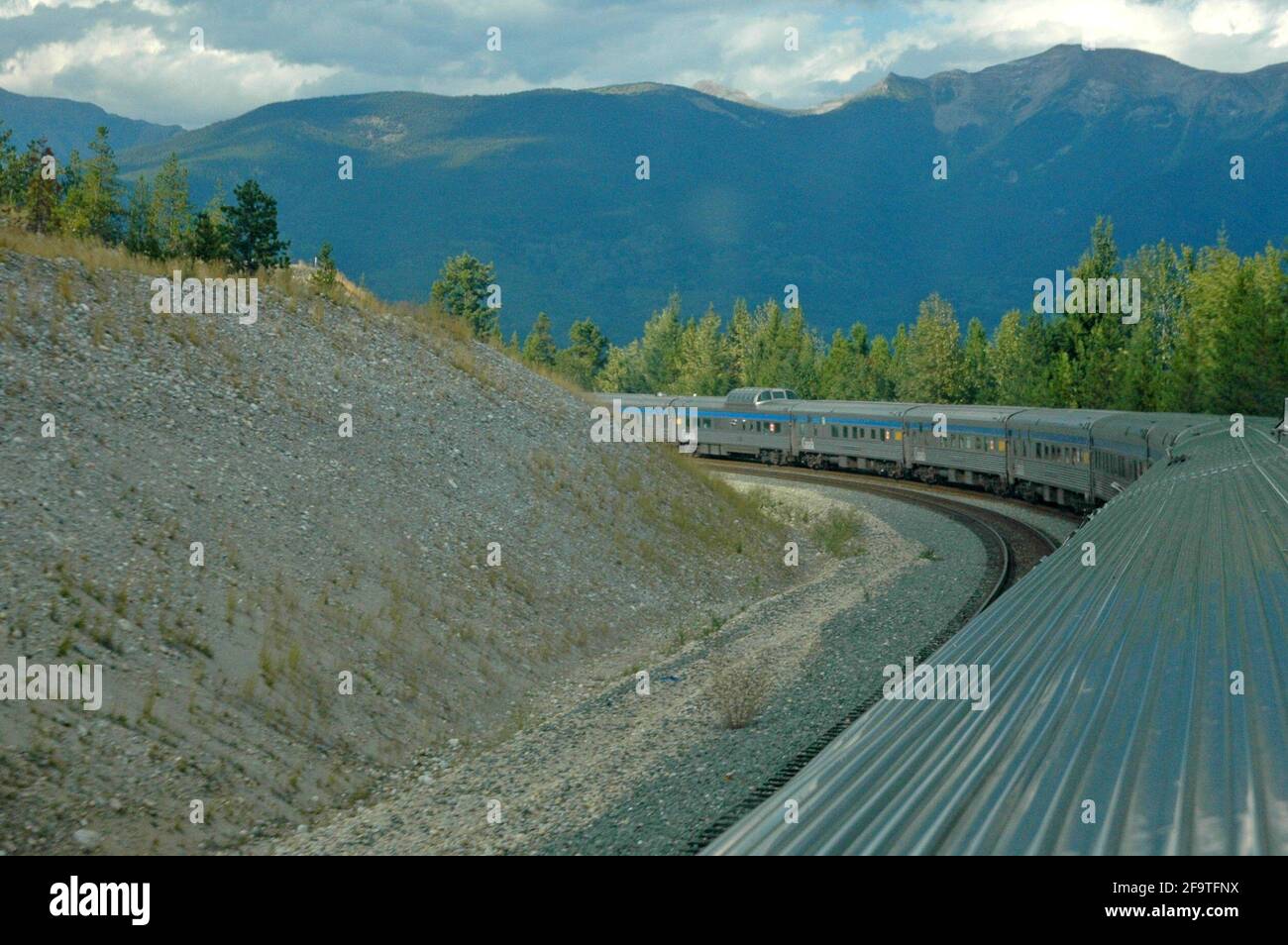 Via rail canada train in jasper hi-res stock photography and images - Alamy