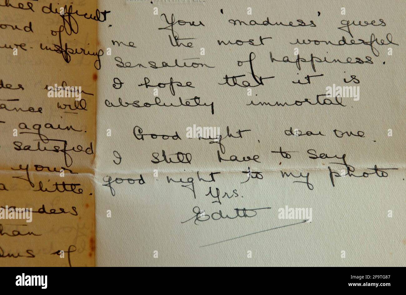 A LETTER FROM EDITH AINSCOW TO GEOFFREY BOOTHBY DURING WW1. 7/11/05 TOM ...