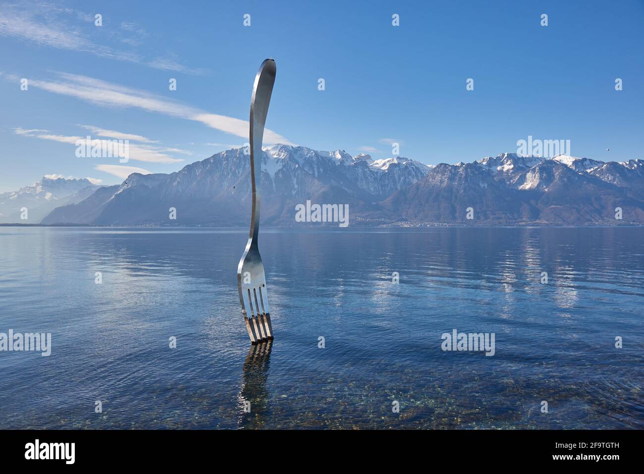 The Fork of Vevey in Lake Geneva, Switzerland Stock Photo - Alamy