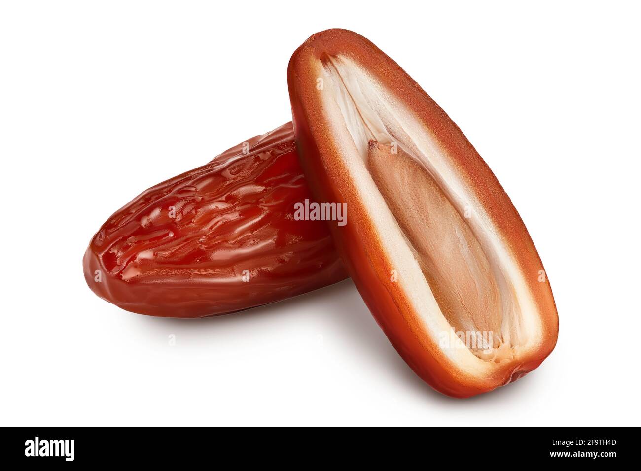 Dates isolated on white background with clipping path and full depth of ...