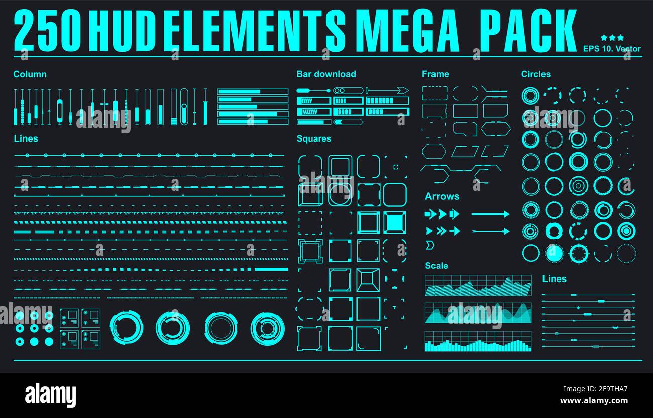 Futuristic blue virtual graphic touch user interface Stock Vector Image & Art - Alamy