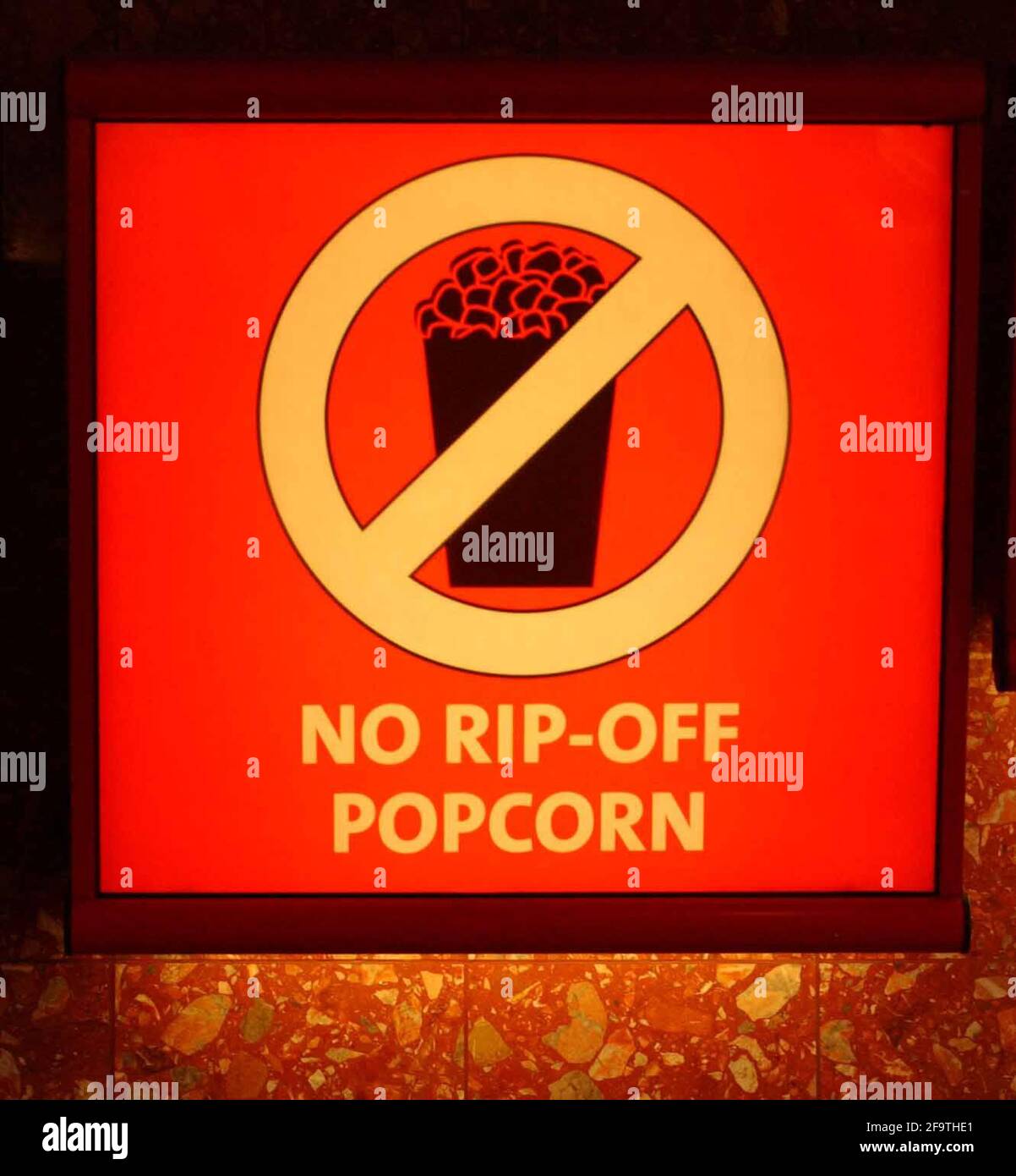 SIGNS AT THE EASY CINEMA IN MILTON KEYNES.23/5/03 PILSTON Stock Photo ...