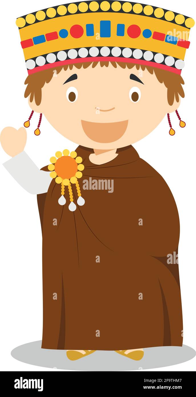 Emperor Justinian I cartoon character. Vector Illustration. Kids ...