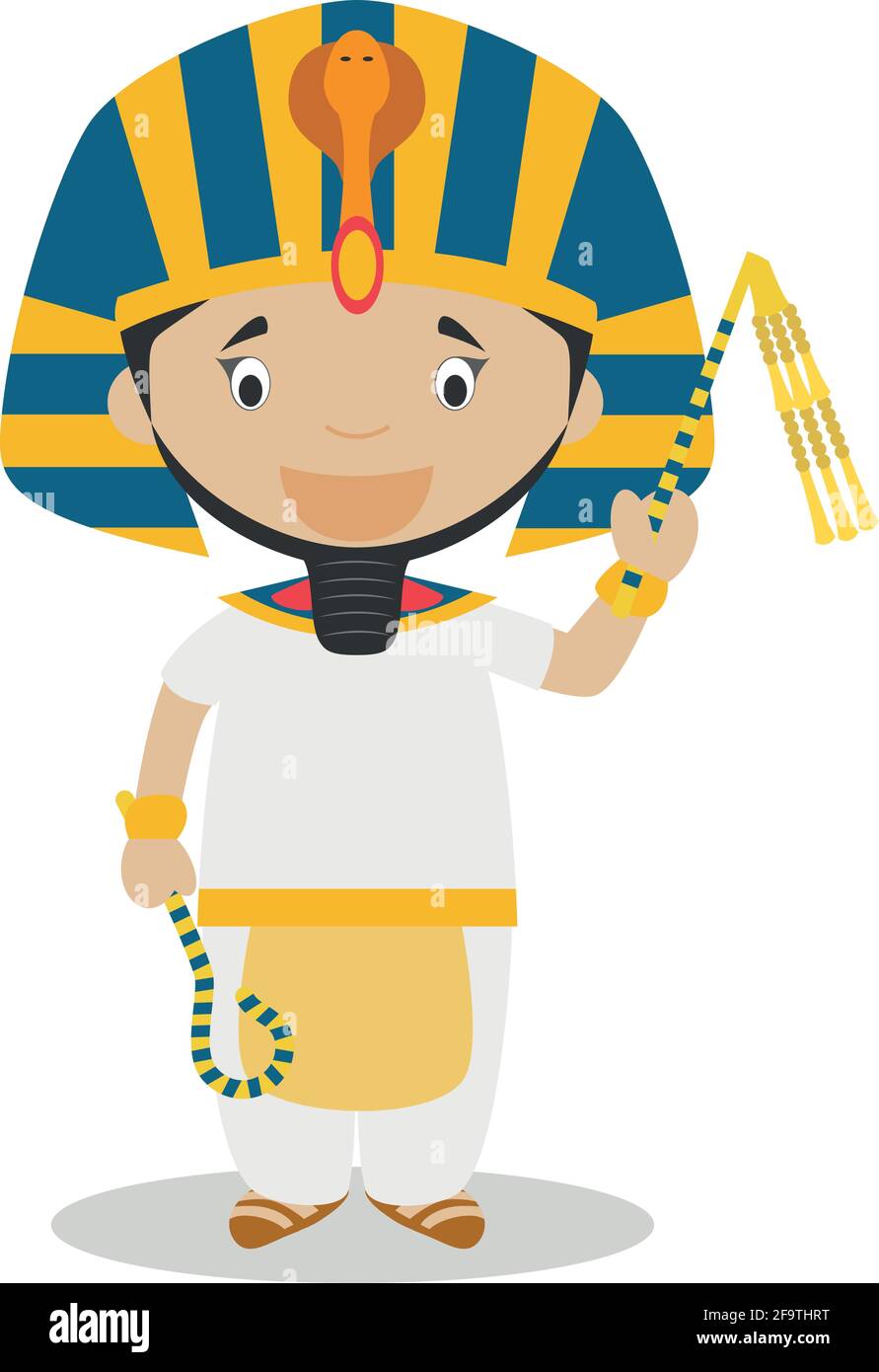 Ramses II the Great cartoon character. Vector Illustration. Kids ...