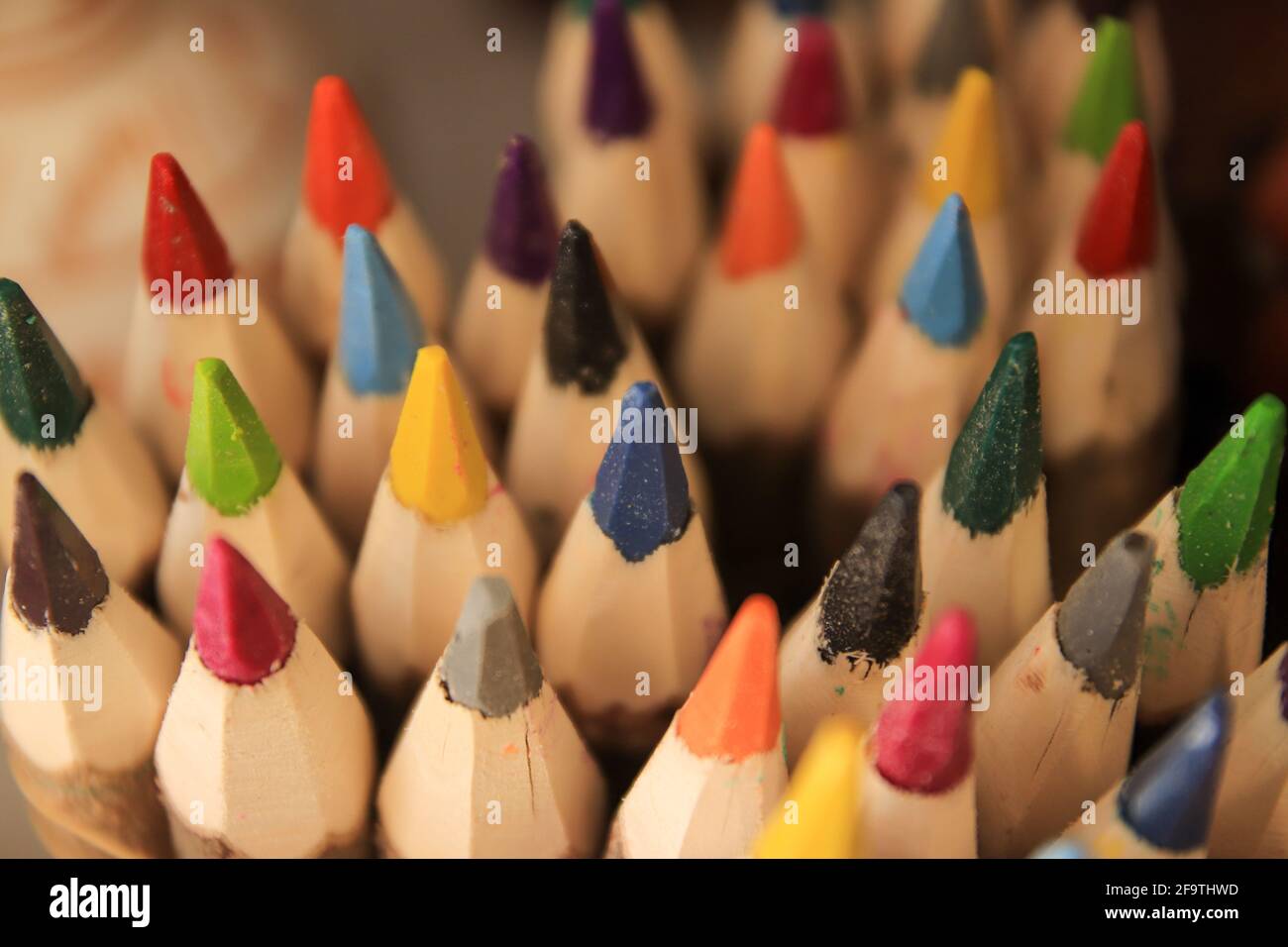 Close up crayons made hi-res stock photography and images - Alamy