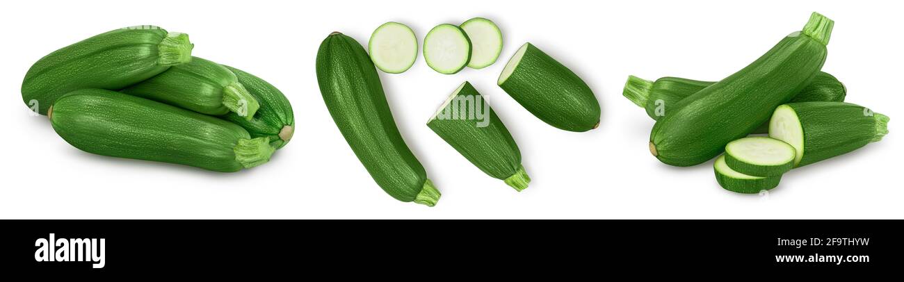 Fresh whole zucchini isolated on white background with clipping path ...