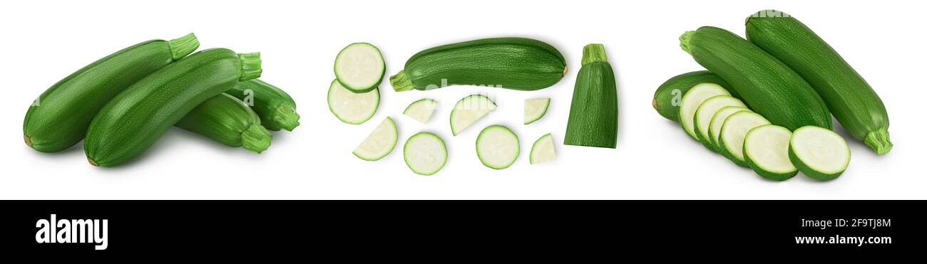 Fresh whole zucchini isolated on white background with clipping path ...