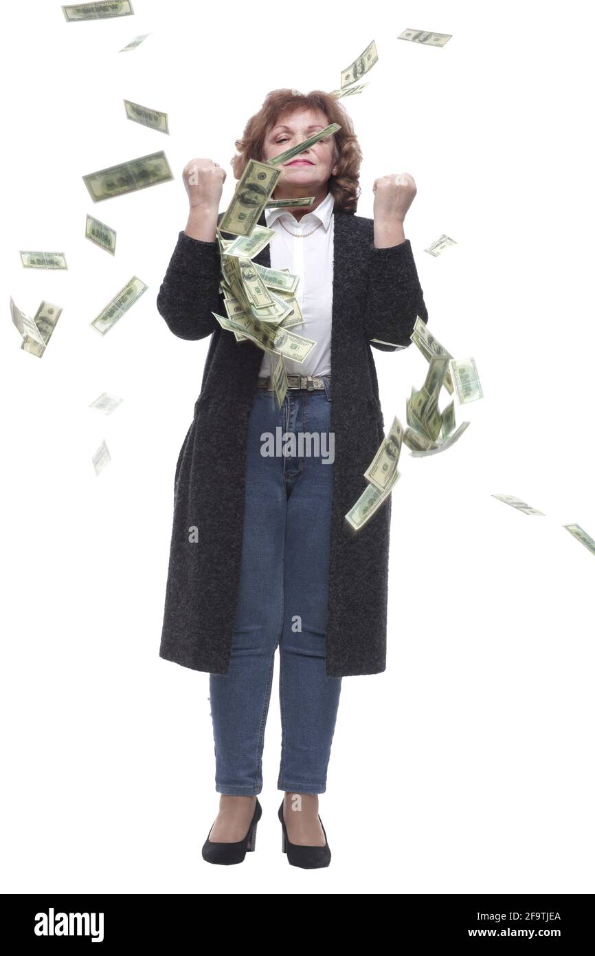Cash prize woman Cut Out Stock Images & Pictures - Alamy