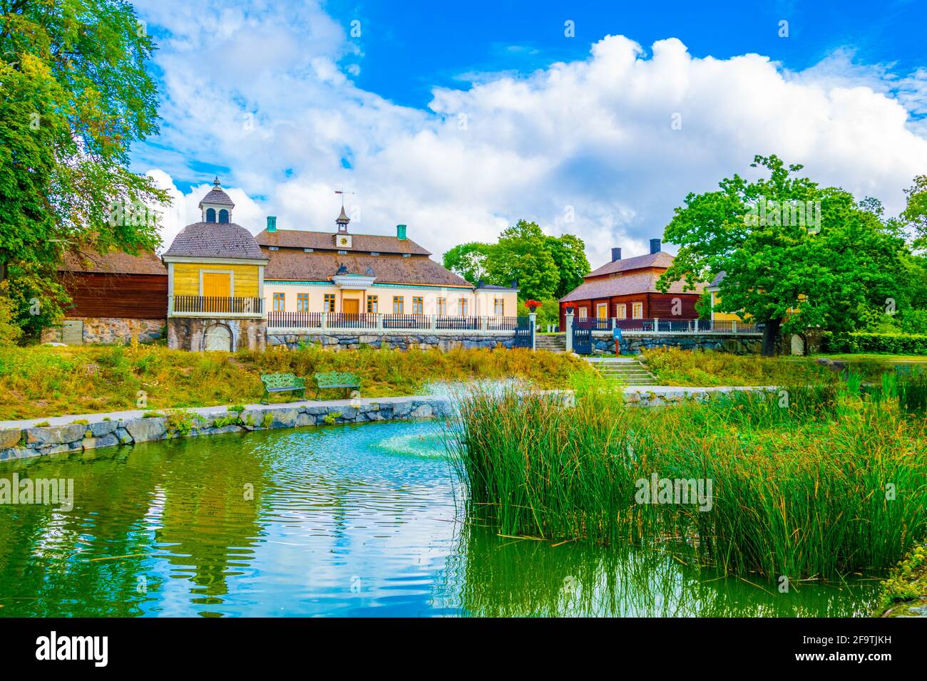 View of a mansion in the skansen museum in Stockholm Stock Photo - Alamy
