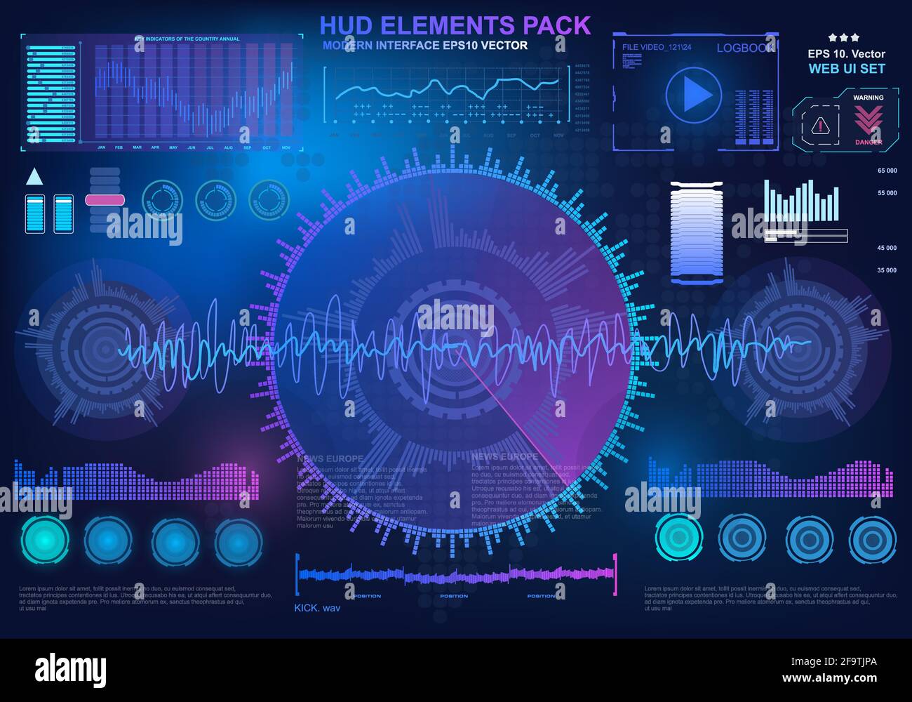 Futuristic graphic user interface Stock Vector Images - Alamy