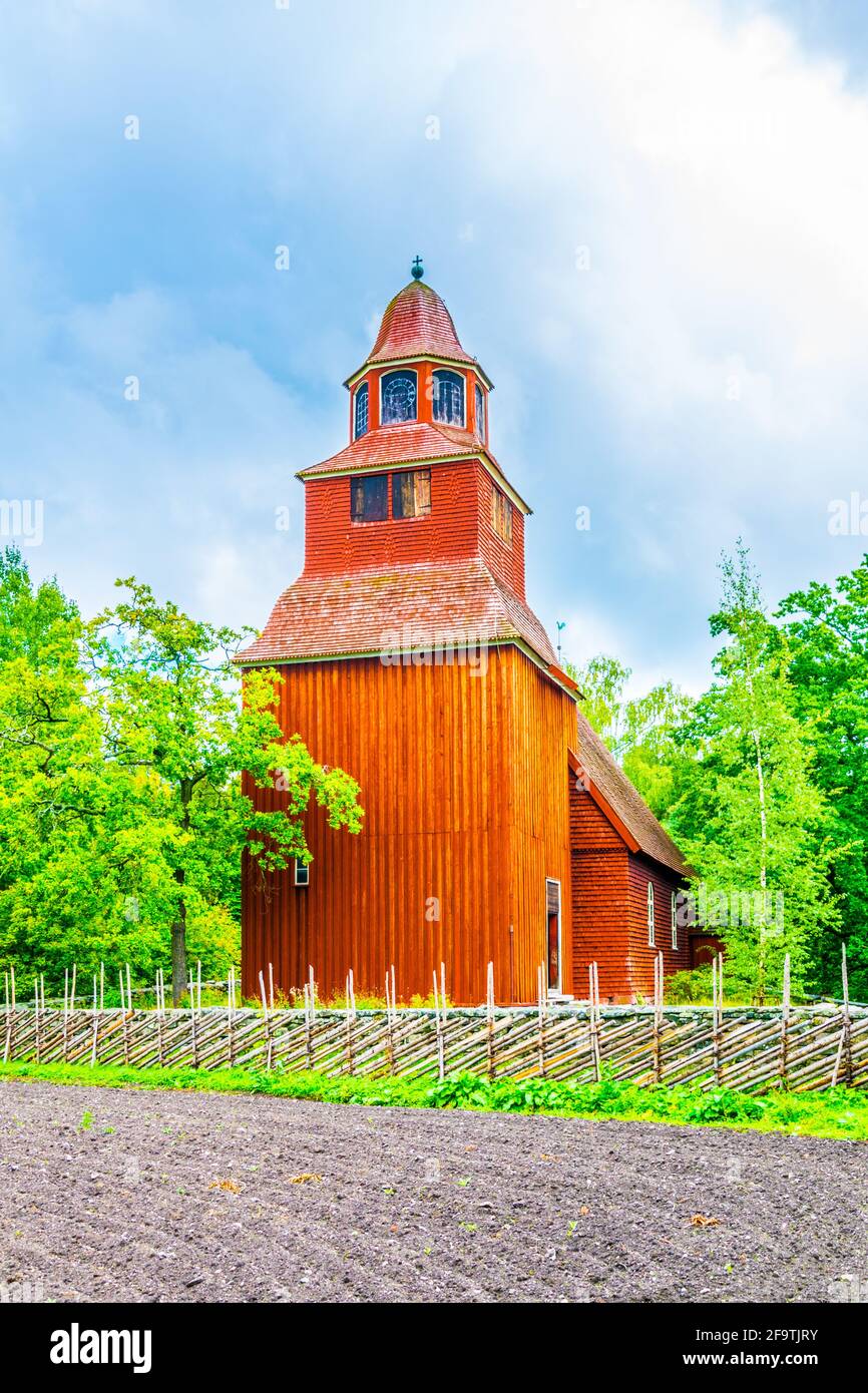 View of a church in the skansen museum in Stockholm Stock Photo - Alamy