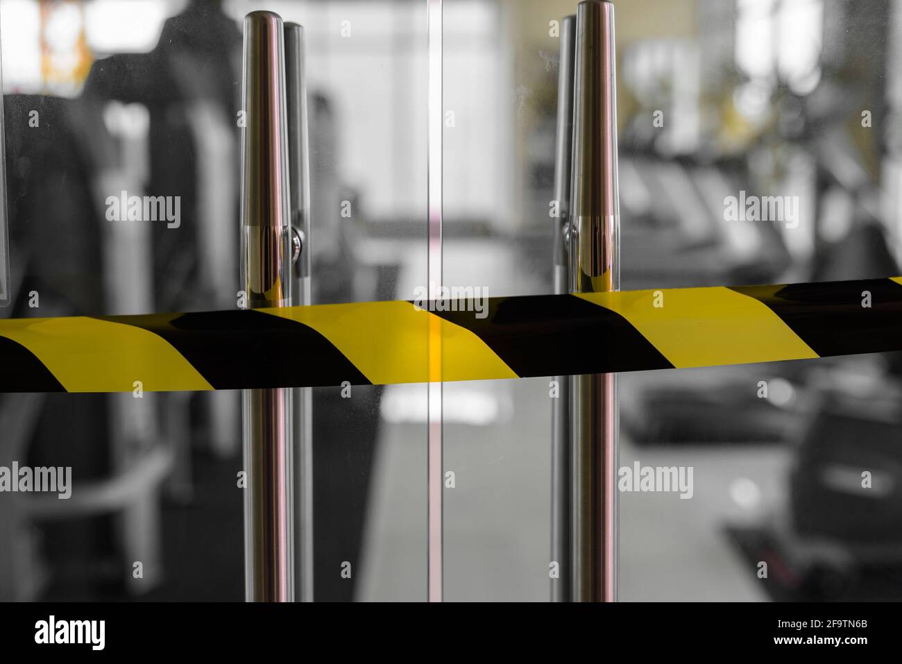 Closed gym due to coronavirus, Covid-19 outbreak Stock Photo - Alamy