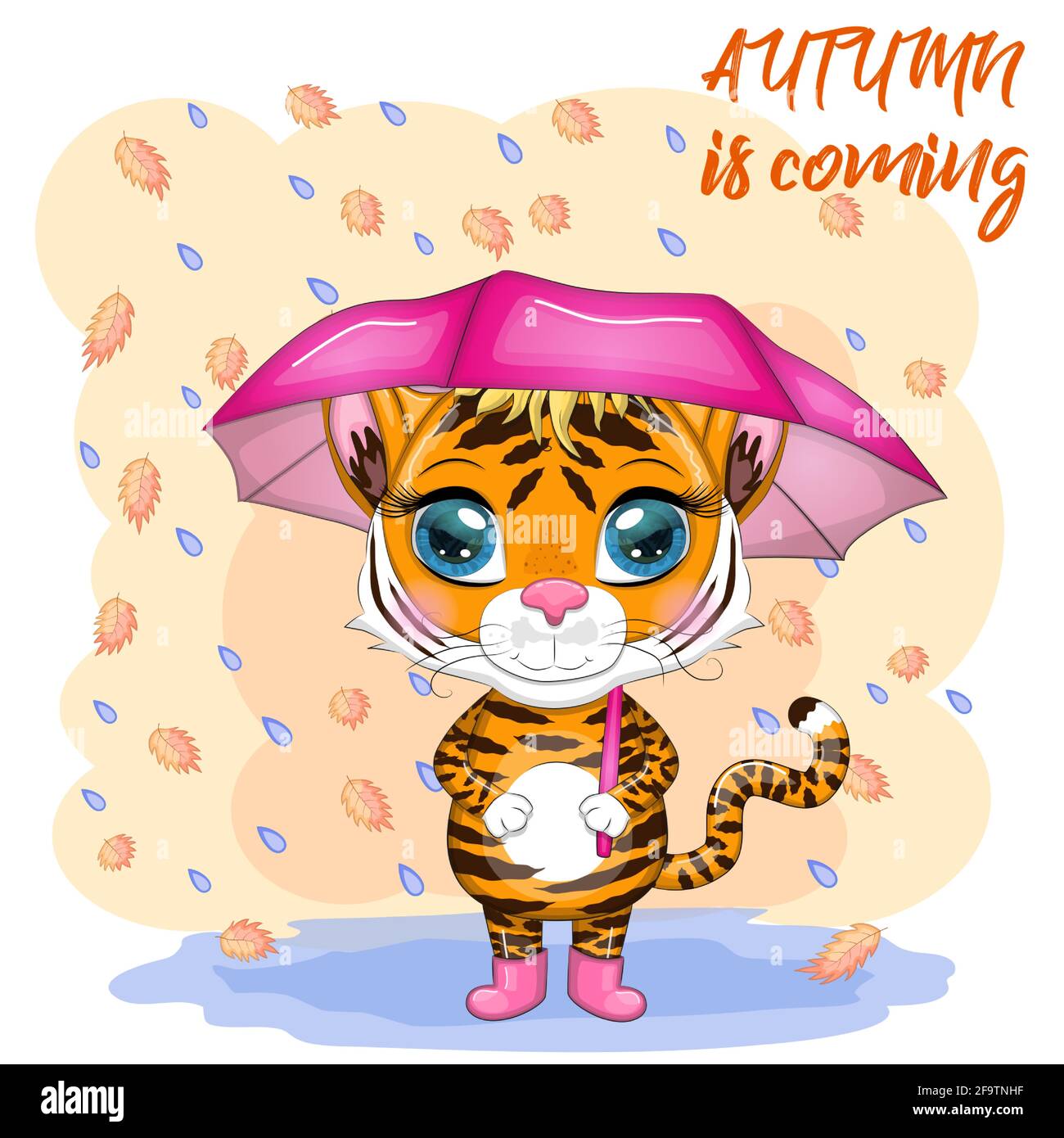 Tiger rain Stock Vector Images - Alamy