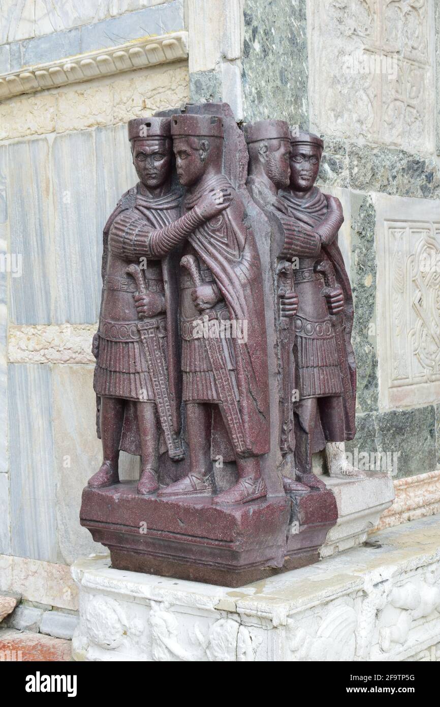Portrait of the Four Tetrarchs, an ancient porphyry sculpture from ...