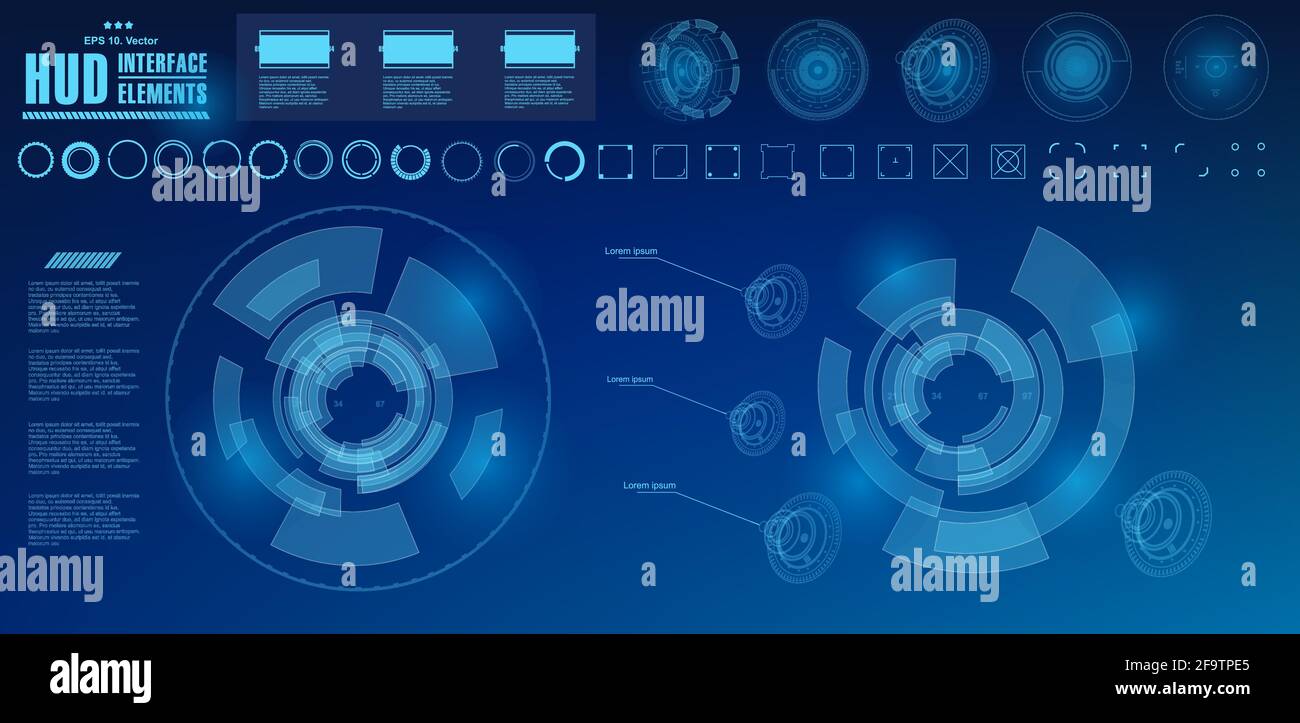 Futuristic blue virtual graphic touch user interface Stock Vector Image ... Futuristic blue virtual graphic touch user interface Stock Vector Image ...