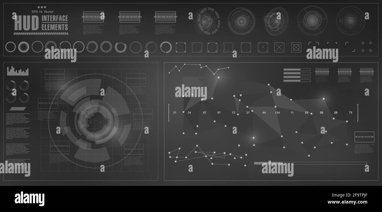 Digital user interface Black and White Stock Photos & Images - Alamy