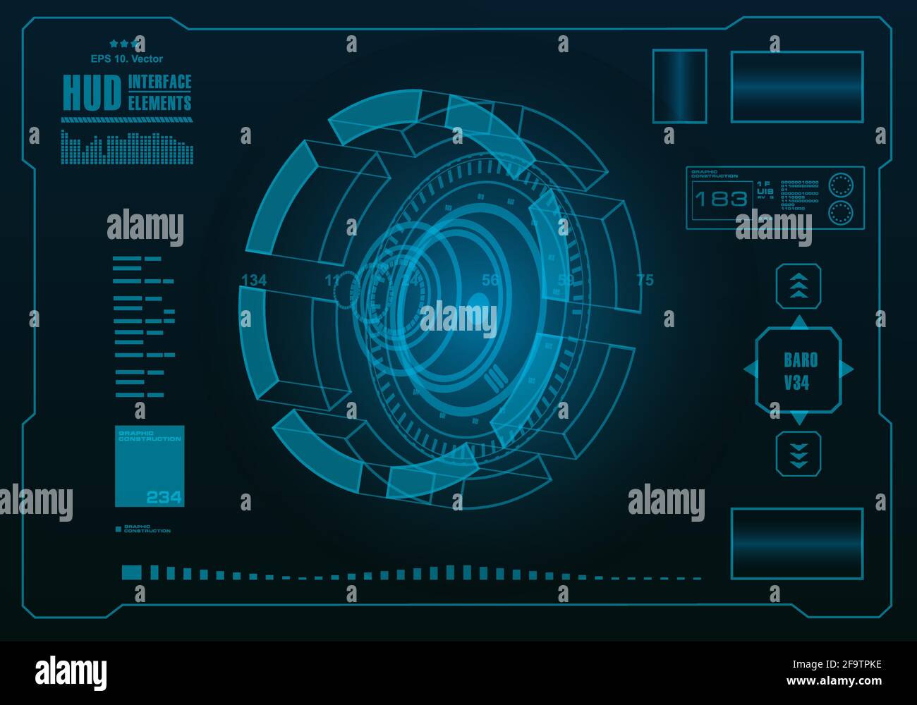 Modern virtual interface Stock Vector Images - Alamy