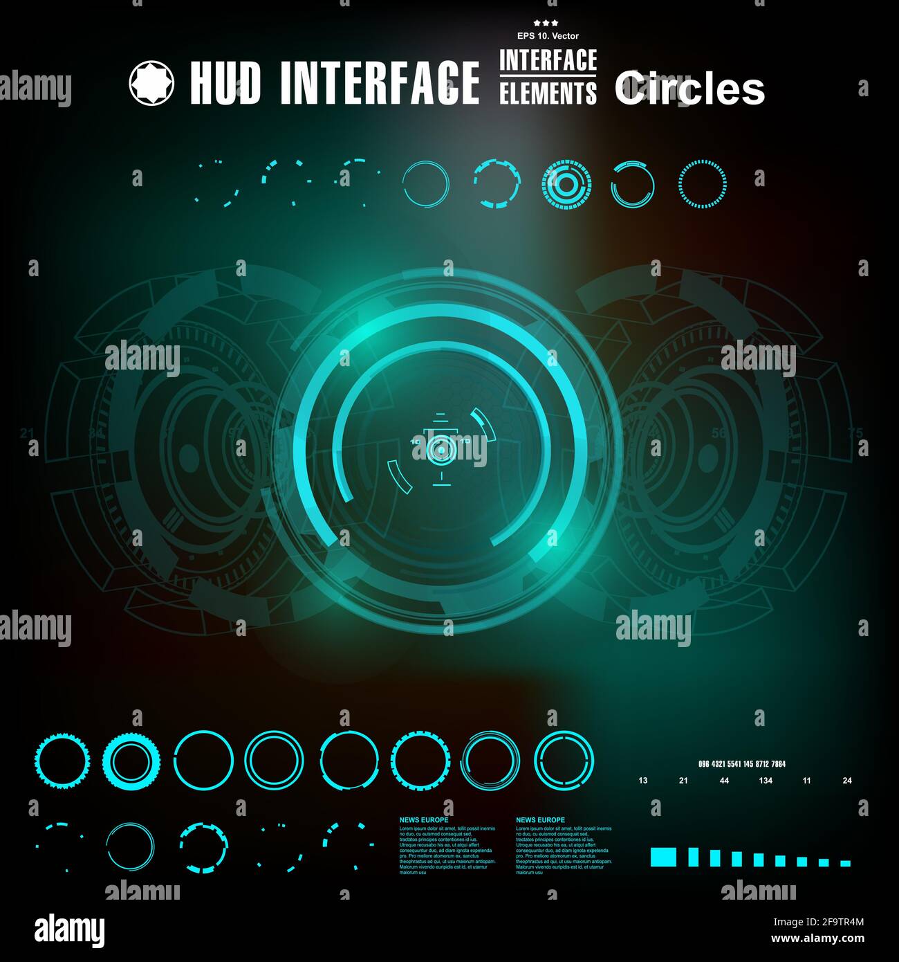 Digital user interface vector dashboard Stock Vector Images - Alamy