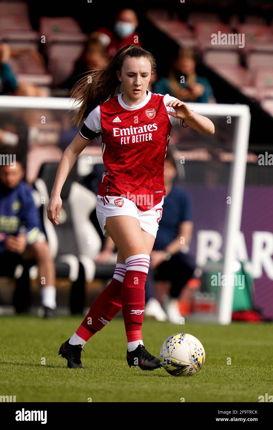 Arsenal's Teyah Goldie during the Vitality Women's FA Cup fourth round ...