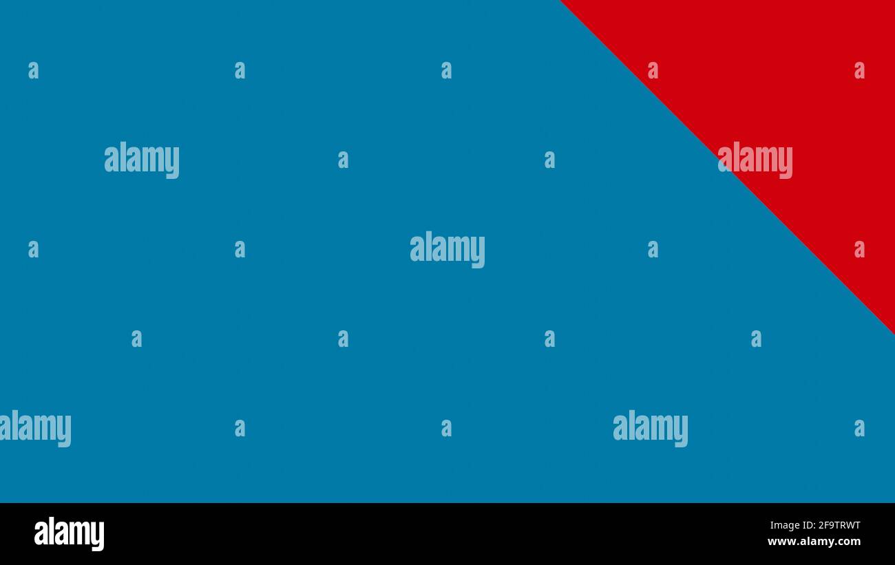 Illustration of a blank blue background with red on the corner Stock ...