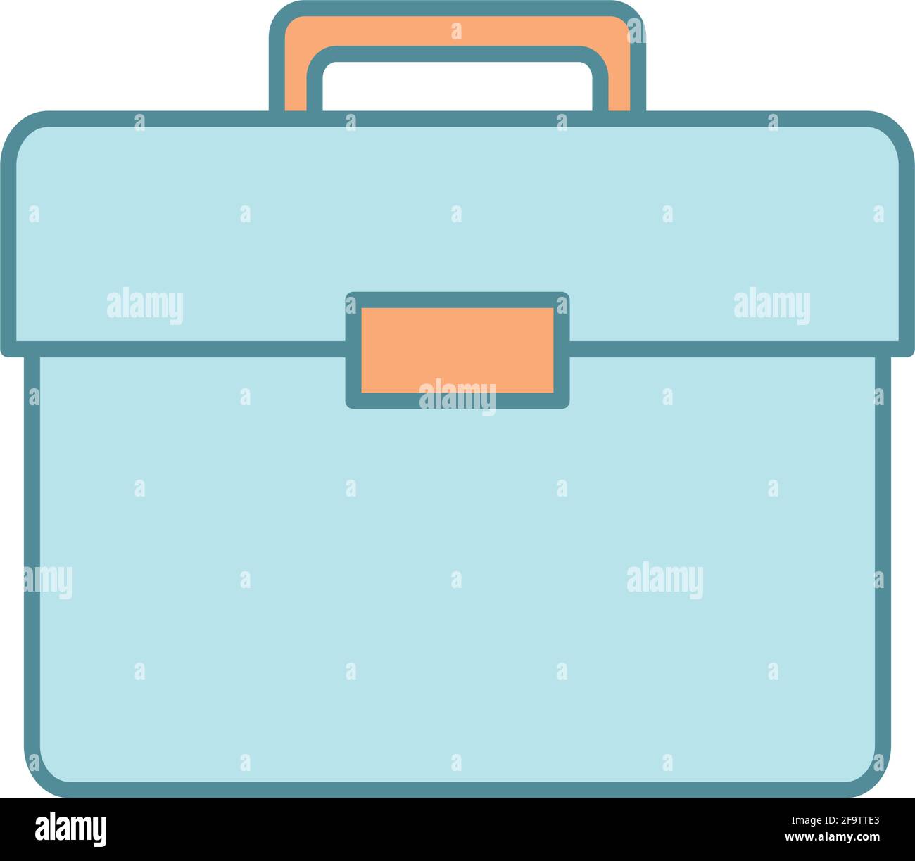 cute blue briefcase Stock Vector Image & Art - Alamy