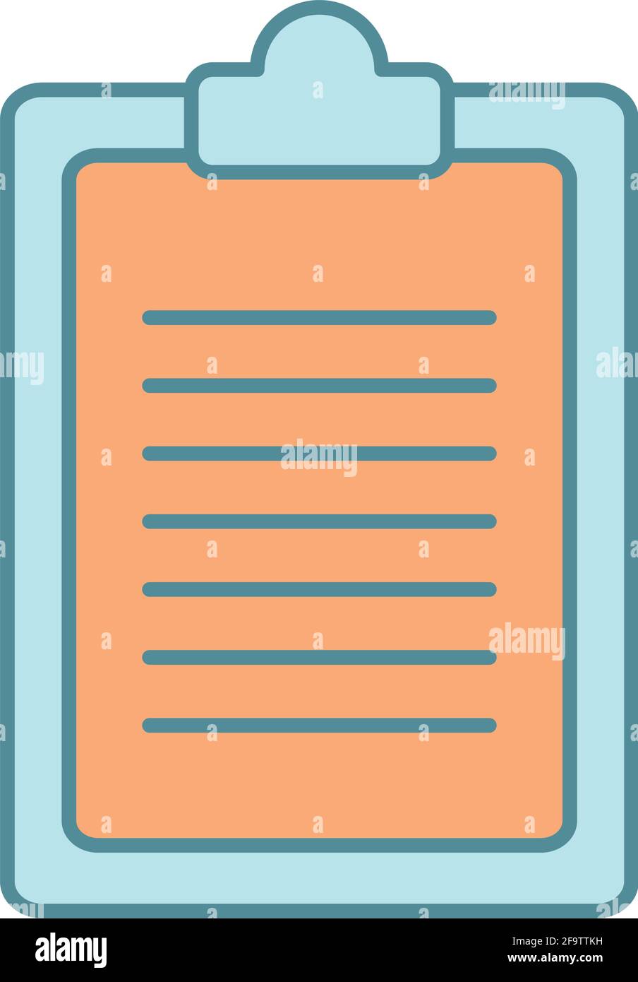 cute blue clipboard Stock Vector Image & Art - Alamy