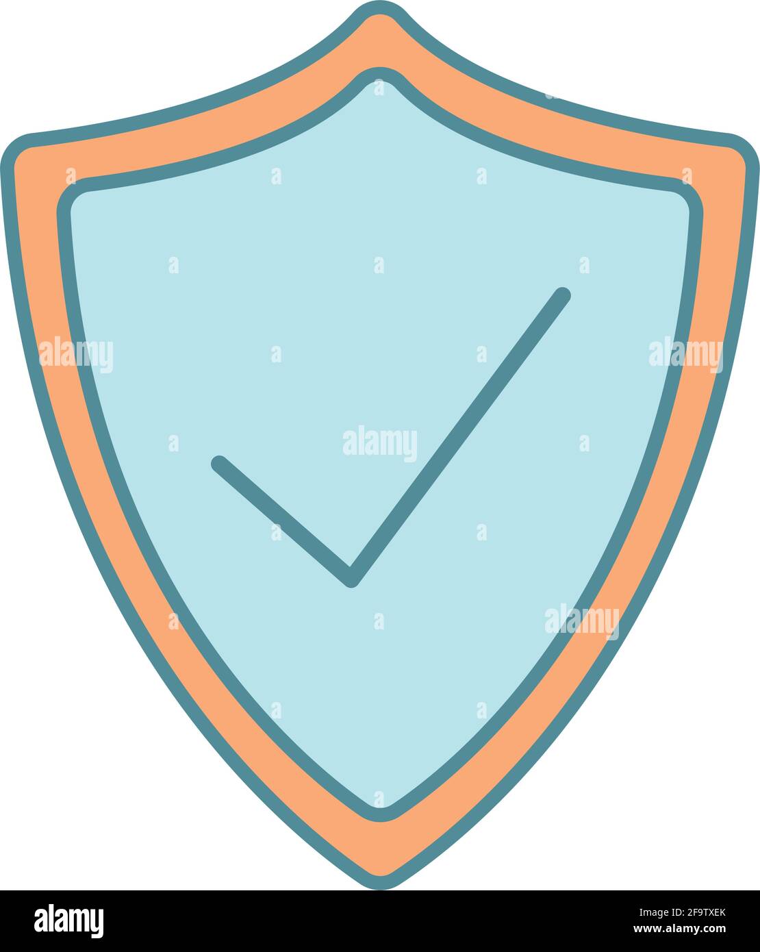 cute blue shield Stock Vector Image & Art - Alamy