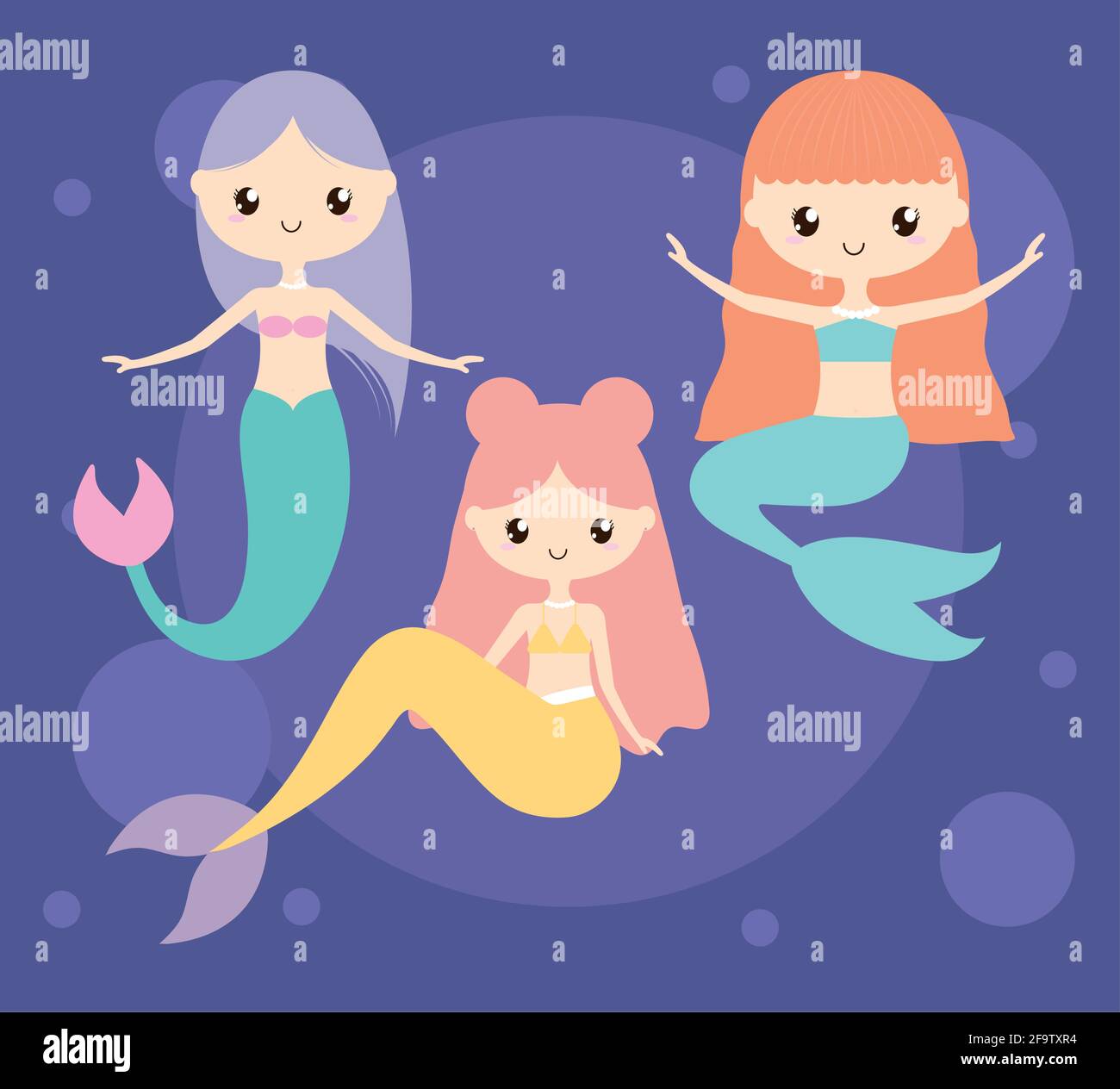three beautiful mermaids Stock Vector Image & Art - Alamy