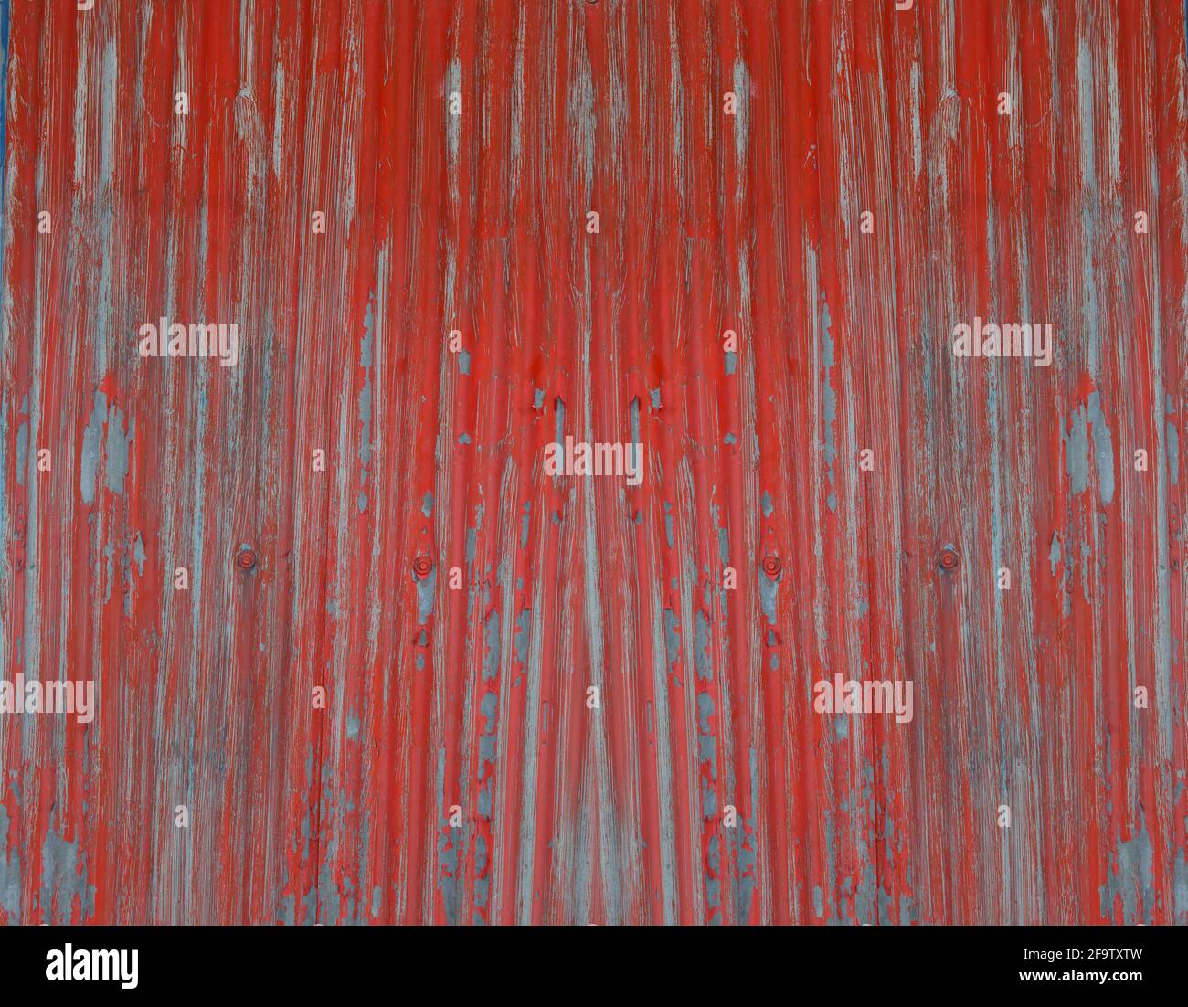Red old galvanized wall background for design in your work Stock Photo ...