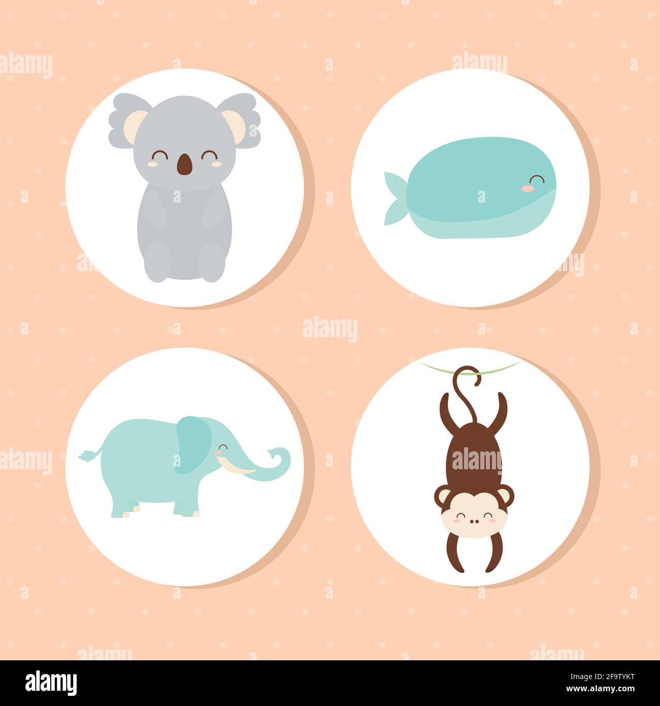 four animals icons Stock Vector Image & Art - Alamy