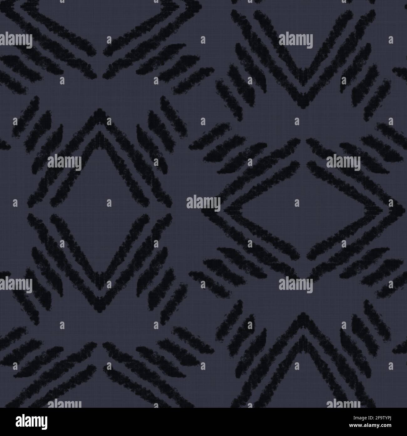 Seamless almost black ethnic rug motif pattern Stock Photo - Alamy