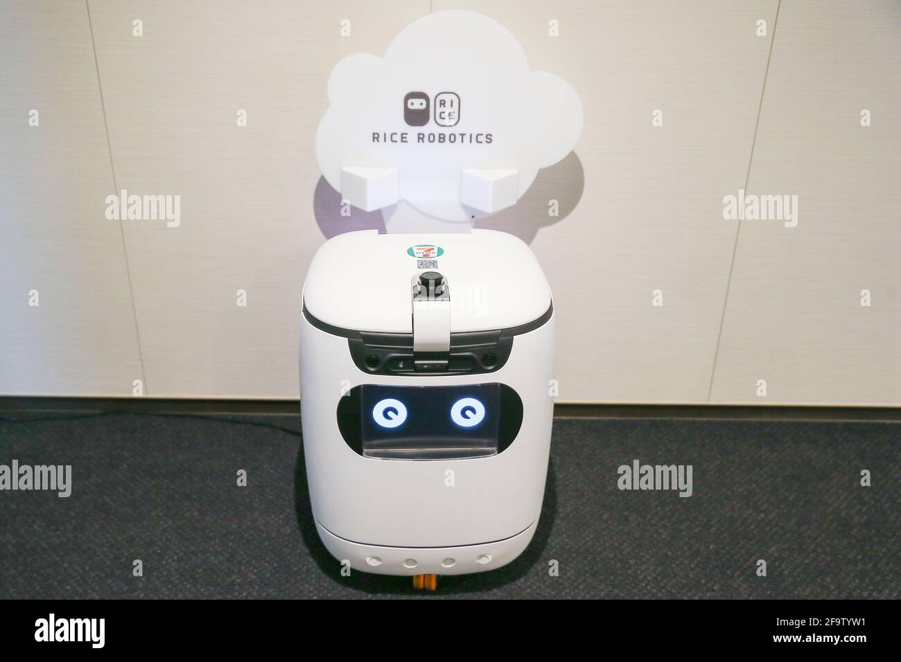 Tokyo, Japan. 20th Apr, 2021. RICE, an autonomous indoor delivery robot ...