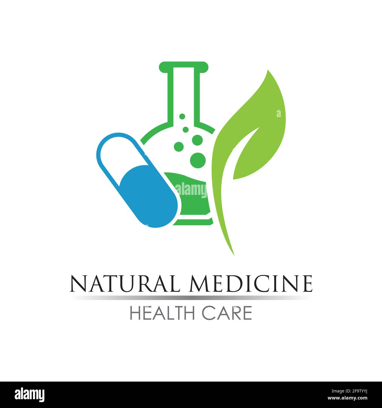 Natural medicine logo images illustration design Stock Vector Image ...