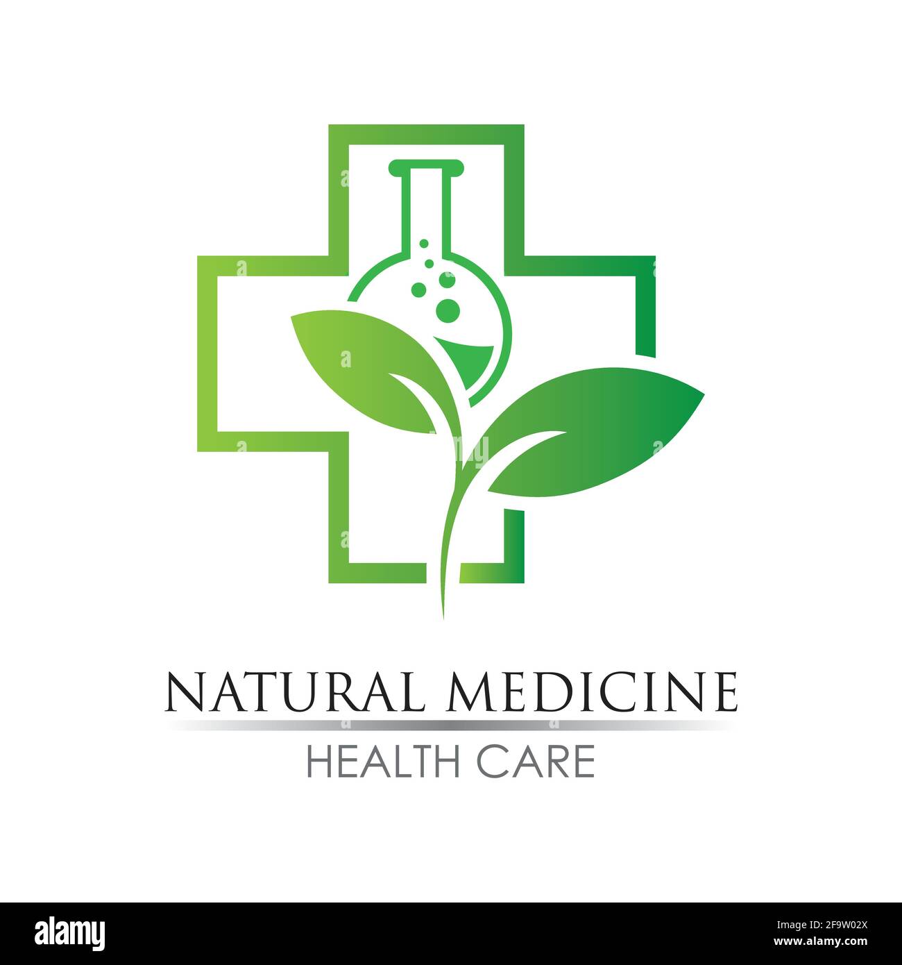 Natural medicine logo images illustration design Stock Vector Image ...