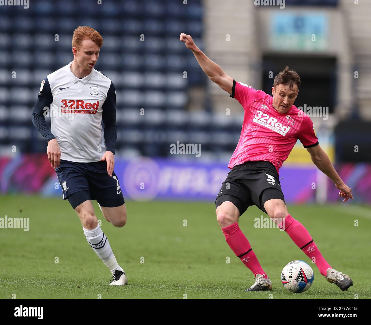 Deepdale, Preston, Lancashire, UK. 20th Apr, 2021. English Football ...