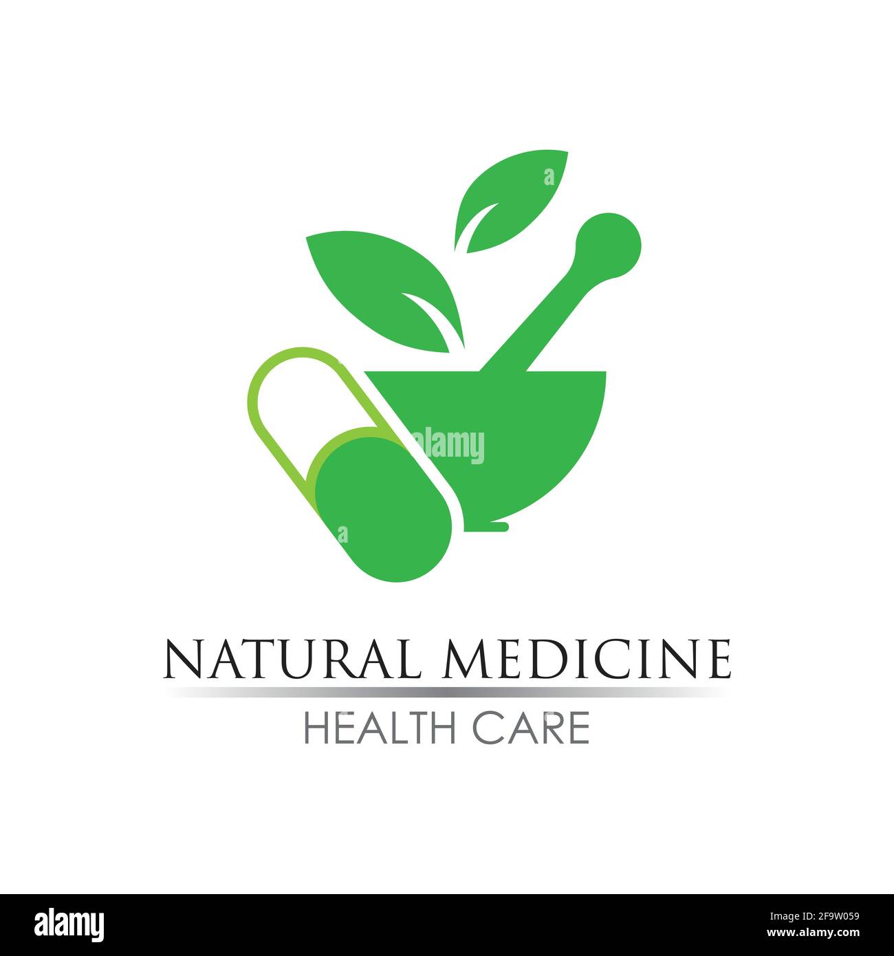 Natural medicine logo images illustration design Stock Vector Image ...