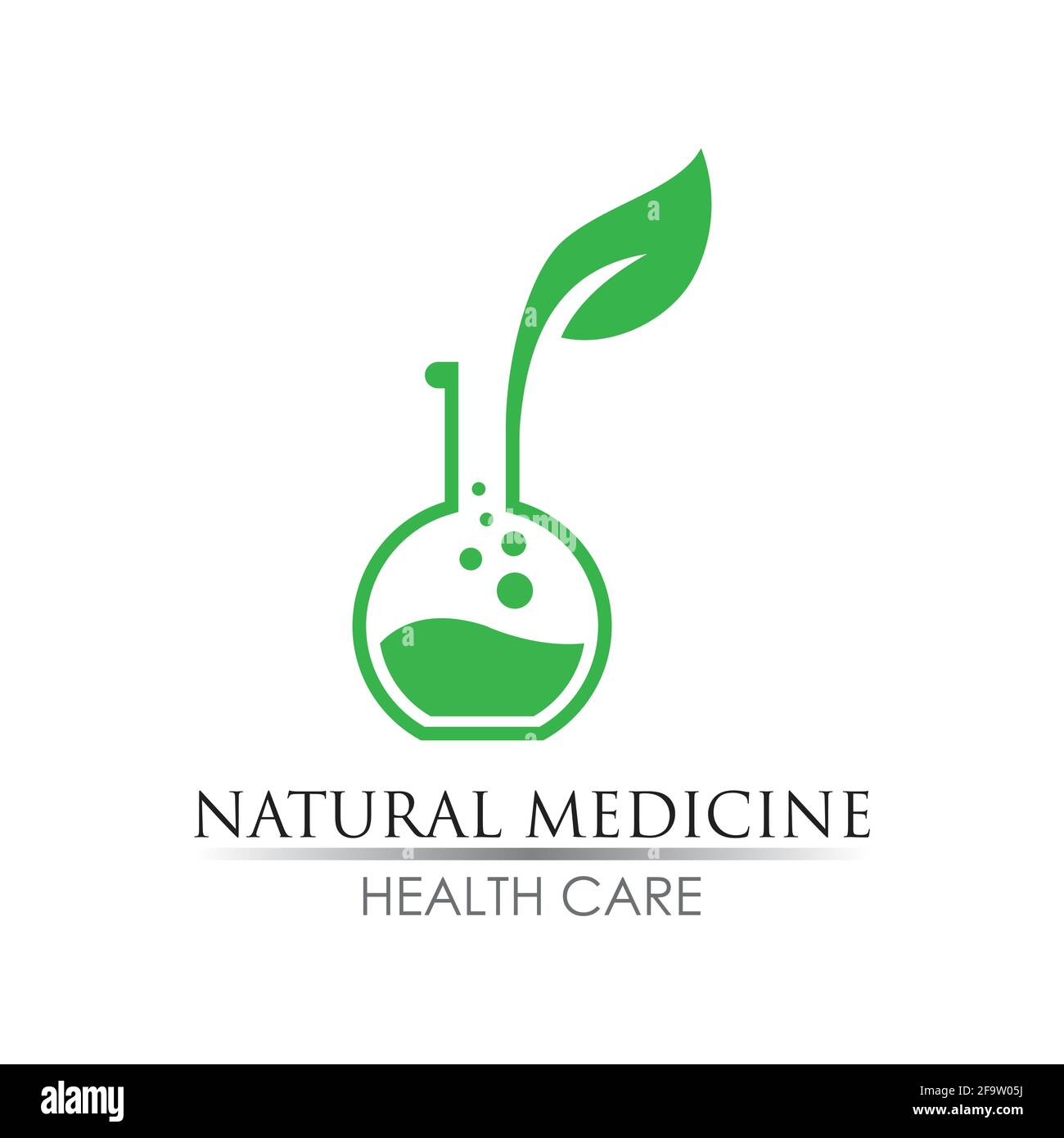 Natural medicine logo images illustration design Stock Vector Image ...
