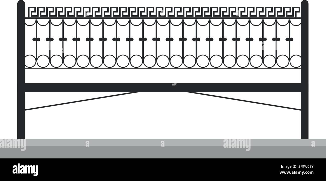 Cute cartoon vector illustration of a metal bench Stock Vector Image ...