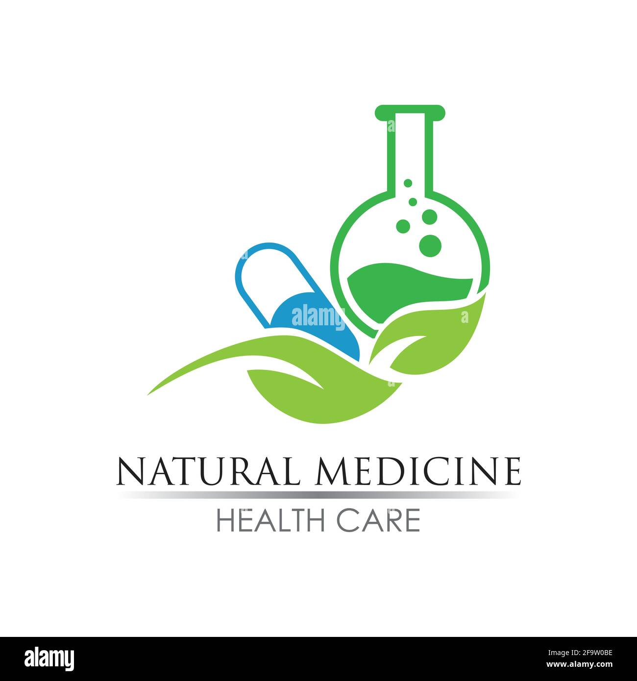 Natural medicine logo images illustration design Stock Vector Image ...