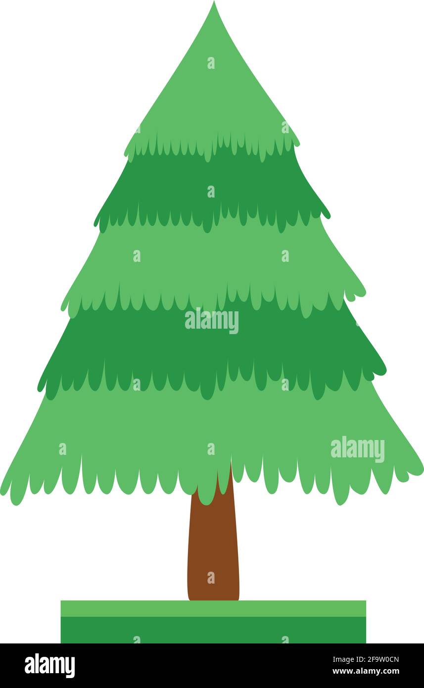 Cute cartoon vector illustration of a tree Stock Vector Image & Art - Alamy