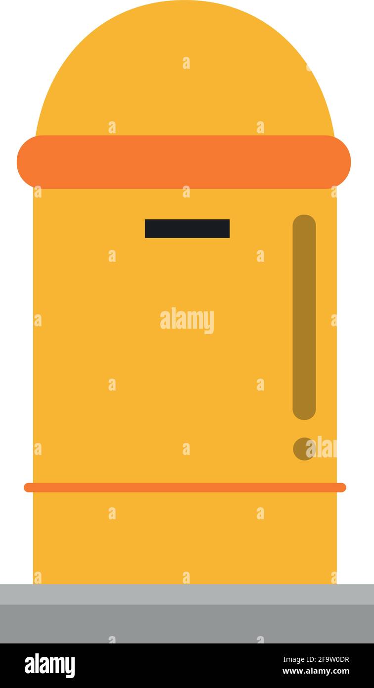 Cute cartoon vector illustration of a mailbox Stock Vector Image & Art ...